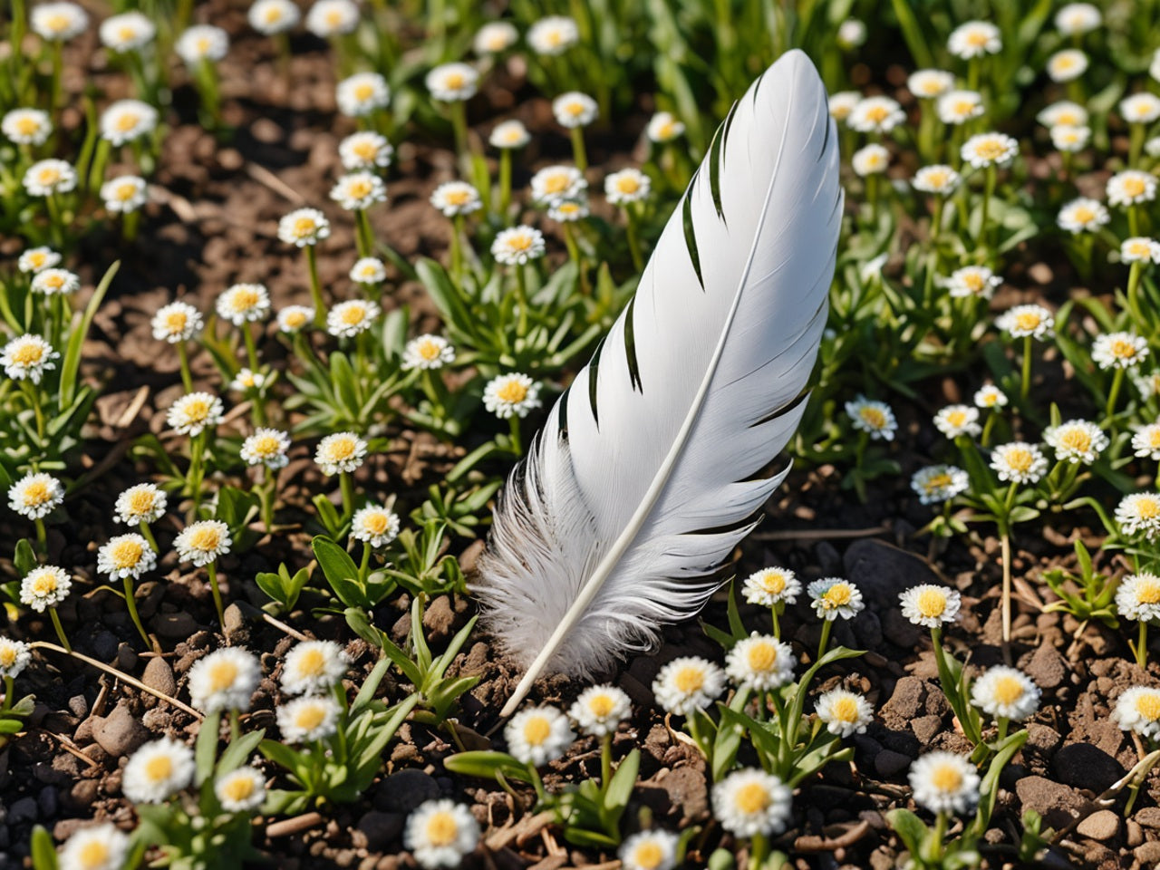 White feather found meaning message and symbolism Authentic Feathers